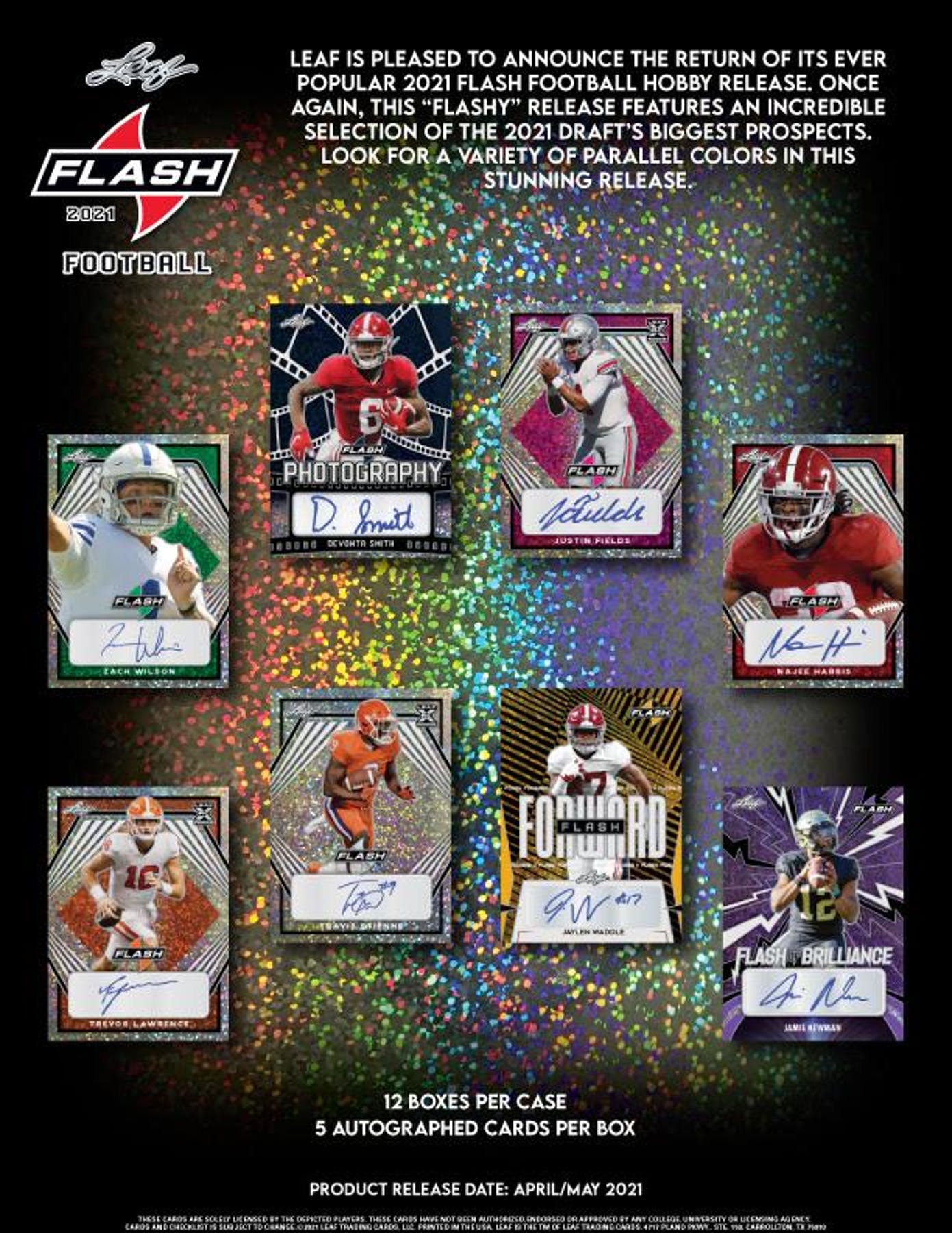 NSCC 2021 DAY #3 : 2021 Leaf Flash Football Case RANDOM HIT Group Break ...