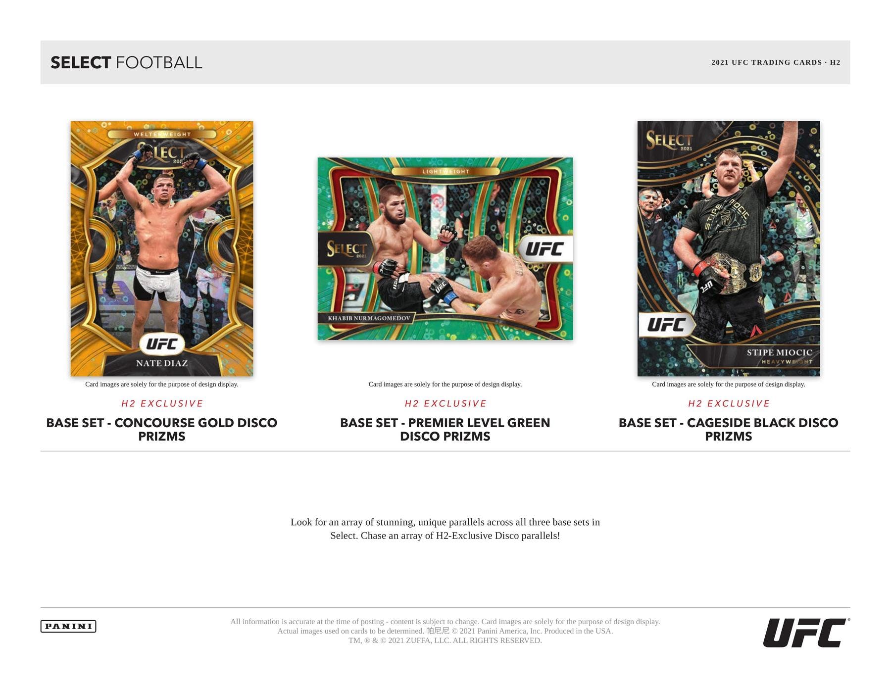 FINAL BOXES : 2021 Panini Select UFC Hybrid 1/4 Case RANDOM FIGHTER ...