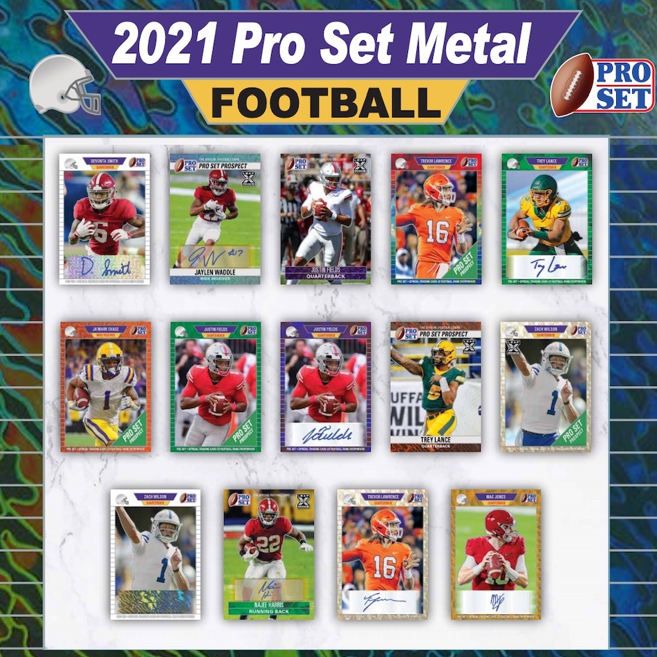 NEW RELEASE : 2021 Pro Set Metal Football Case RANDOM HIT Group Break ...