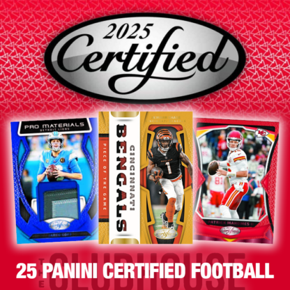 LOADED PRODUCT : 2025 Panini Certified Football Hobby 1/2 Case RANDOM ...
